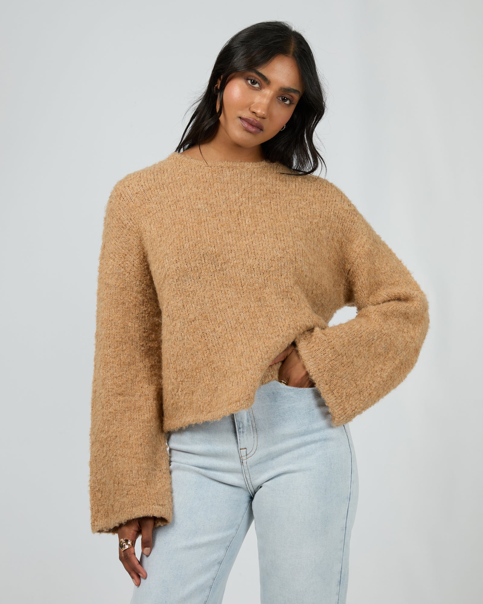 Cleo Knit Camel – All About Eve Clothing