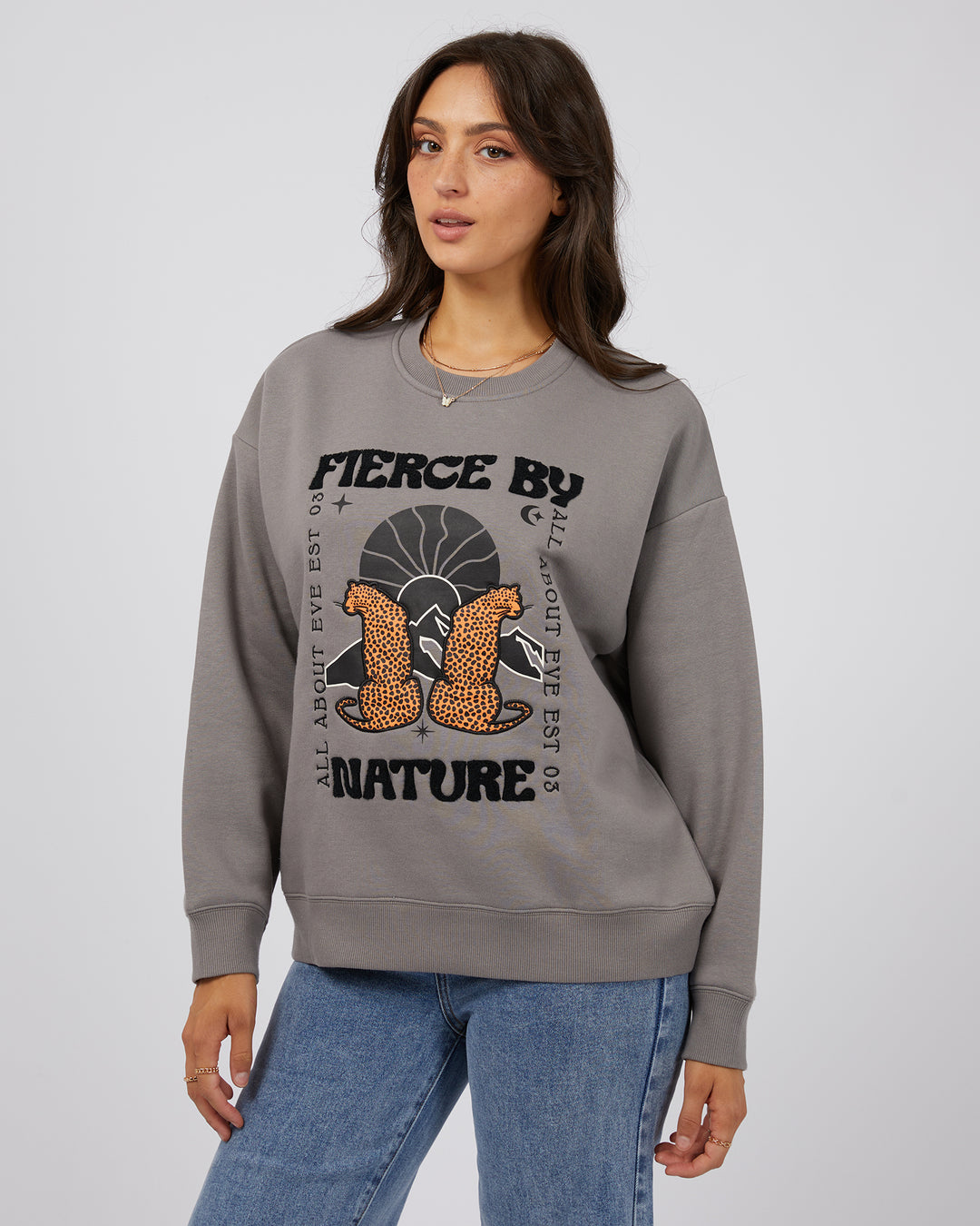 Fierce Standard Crew Charcoal – All About Eve Clothing