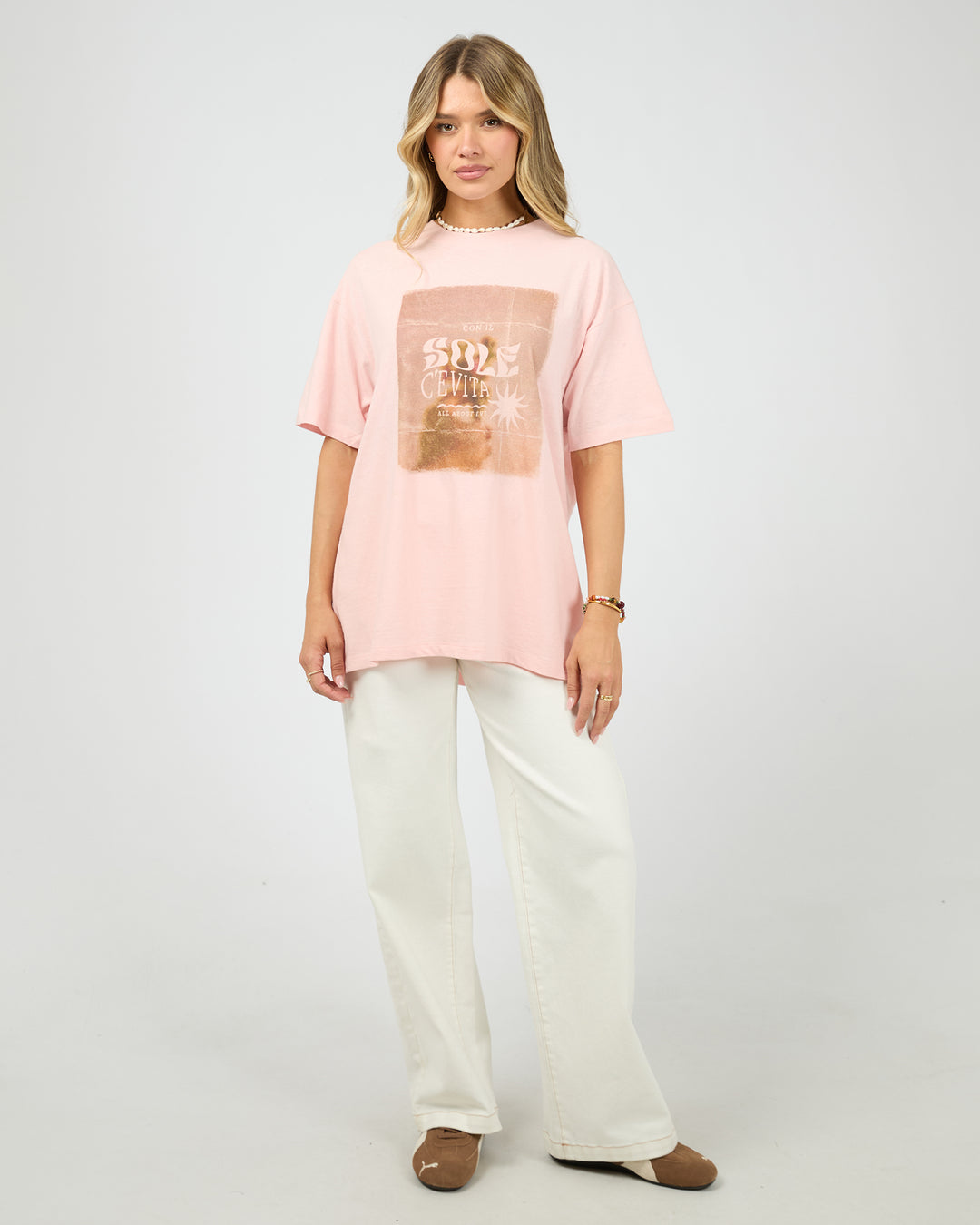 Postcard Relaxed Tee Rose – All About Eve Clothing