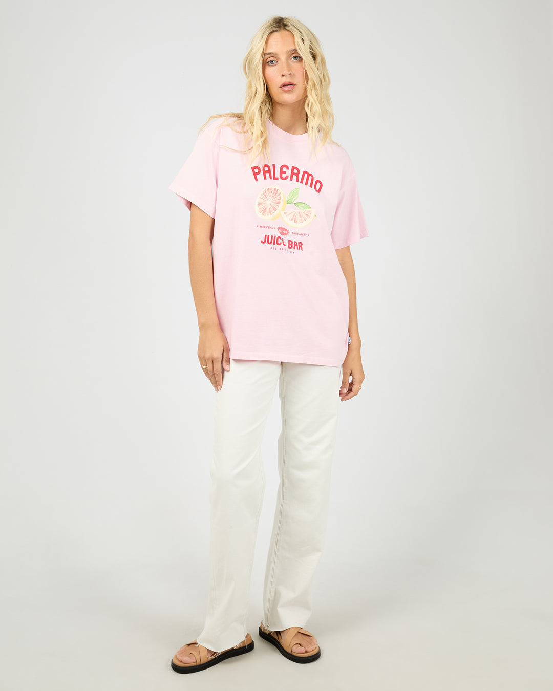Palermo Relaxed Tee Light Pink – All About Eve Clothing