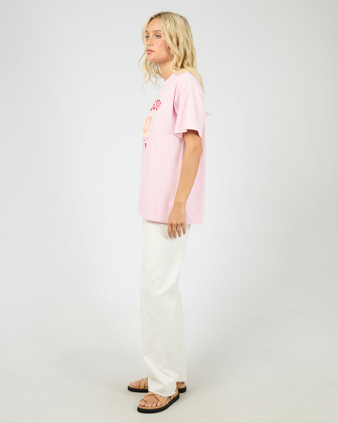 Palermo Relaxed Tee Light Pink – All About Eve Clothing