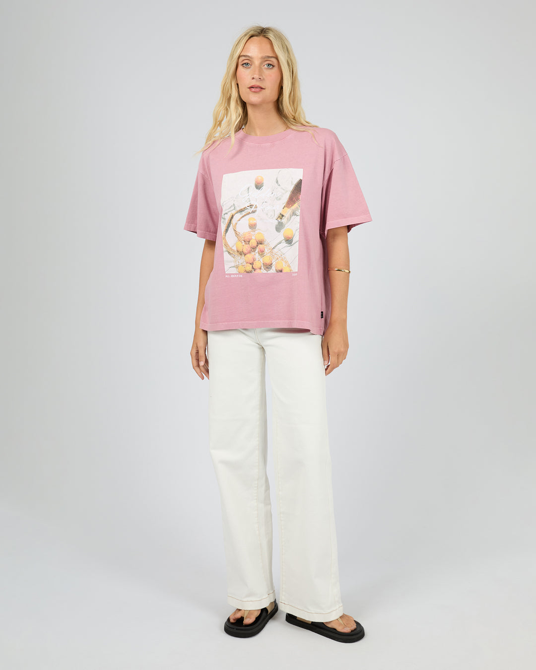 Golden Hour Box Tee Quartz Pink – All About Eve Clothing