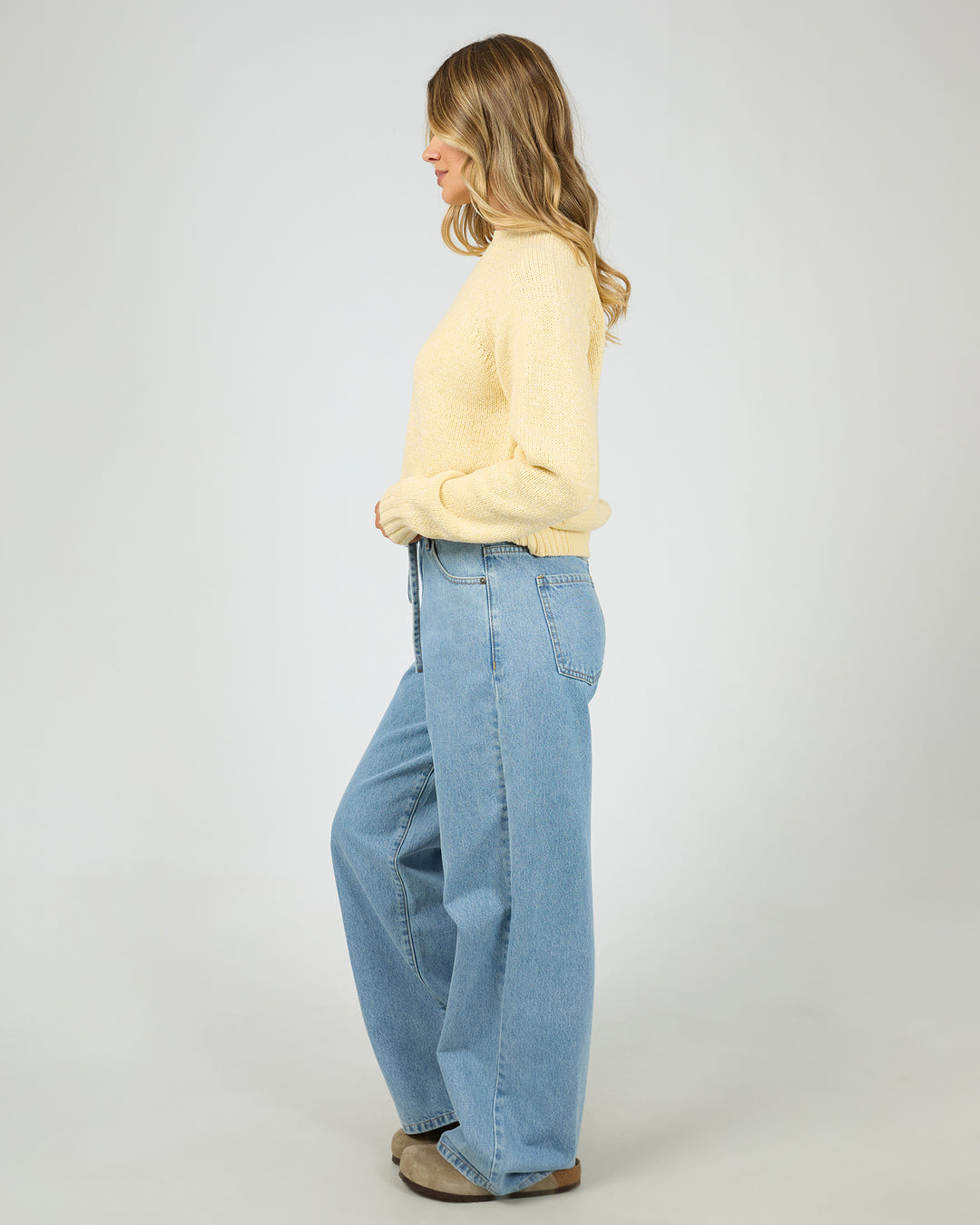 Talullah Crew Knit Yellow – All About Eve Clothing