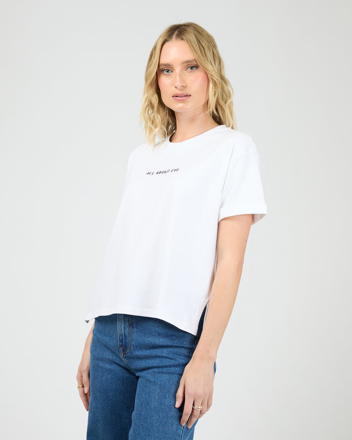 Aae Washed Tee White – All About Eve Clothing