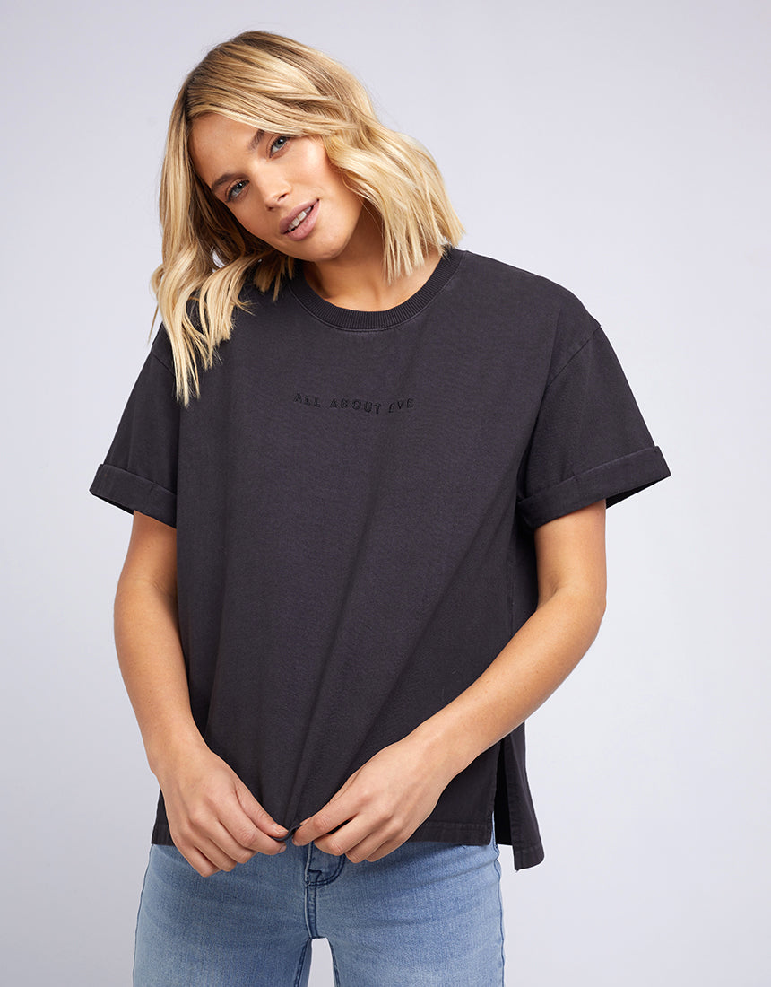 Aae Washed Tee Washed Black | Buy Online | All About Eve Clothing